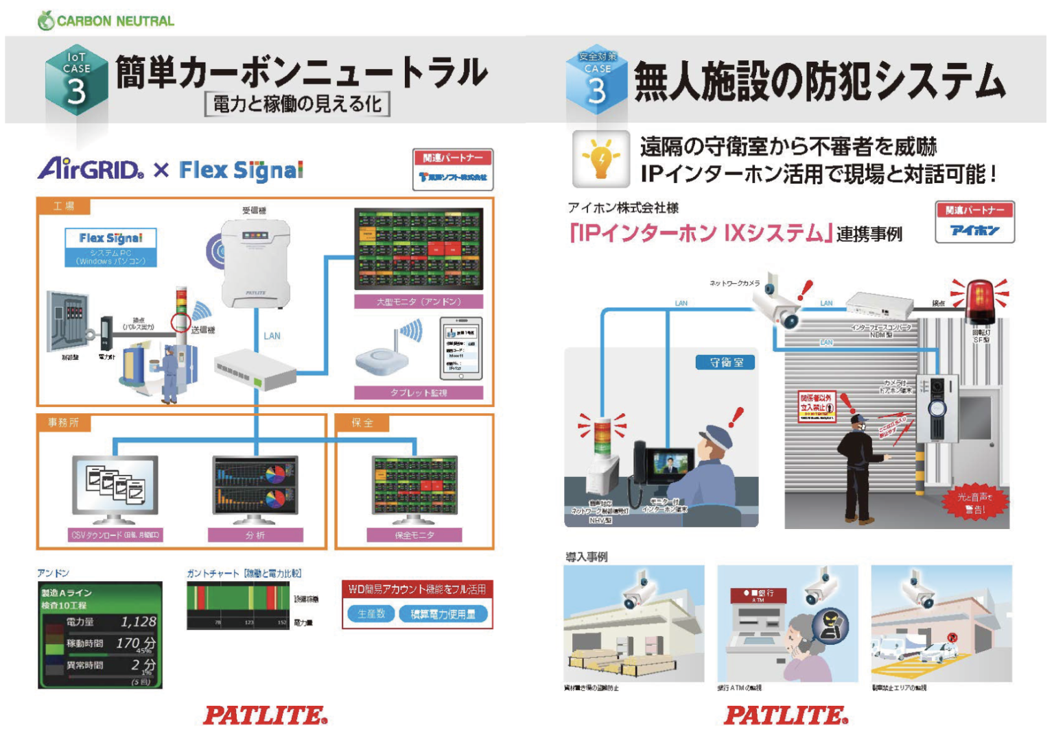 【パトライト】第49回ジャンボびっくり見本市にて「カーボンニュートラル」や「無人化・省人化」「安全対策」などのメーカー連携事例を紹介